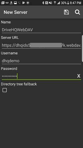 Configure Webdav Nav Lite To Connect To Drivehq Webdav Server