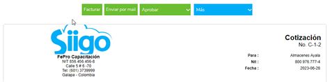 Elaborar Cotizaciones Portal De Clientes Siigo Software Contable Y