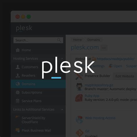 Plesk VPS Hosting Met Plesk Control Panel Yourhosting