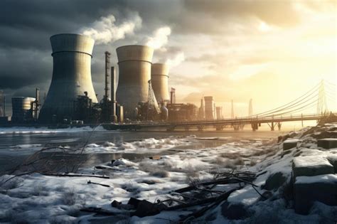 Premium Photo Largescale Nuclear Power Plant Industry Generate Ai