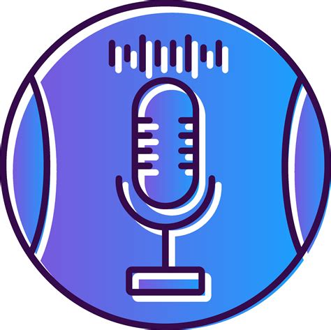 Voice Recorder Gradient Filled Icon 42736546 Vector Art At Vecteezy