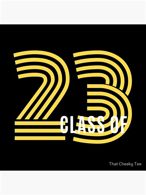 Class Of 2023 Simple Typography Black 2023 Class Of Graduation