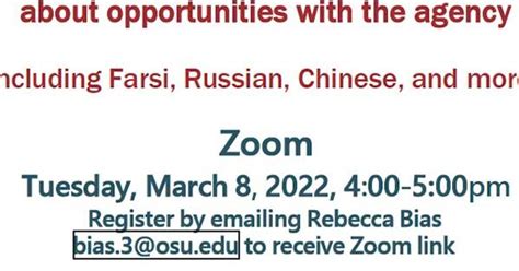 Nsa Language Info Session Center For Languages Literatures And Cultures Nsa Language Info Session Center For Languages Literatures And Cultures