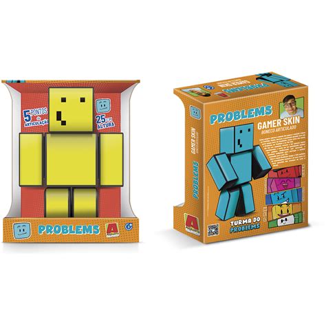 Boneco Minecraft Skin Própolis Problems Amarelo Médio 25cm Shopee Brasil