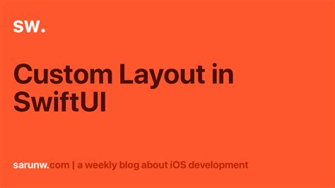 Custom Layout In SwiftUI Sarunw