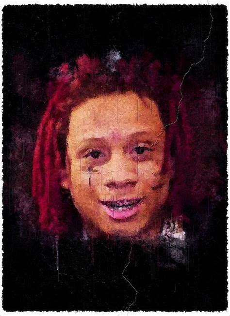 Famous Celebrity Trippie Redd Abstract Mixed Media By Luettgen Vidal