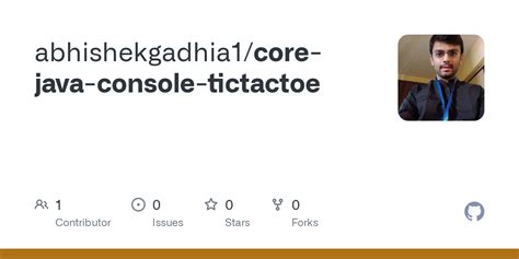 Github Abhishekgadhia Core Java Console Tictactoe