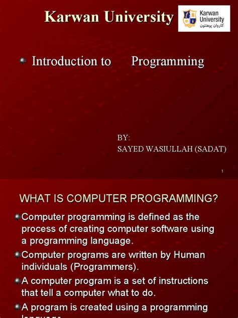 What Is Programming Pdf Source Code Programming