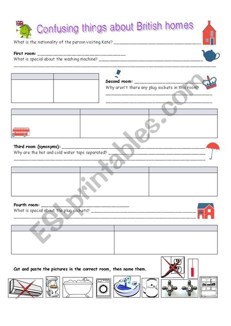 Confusing Things About British Homes Esl Worksheet By Abracadabal