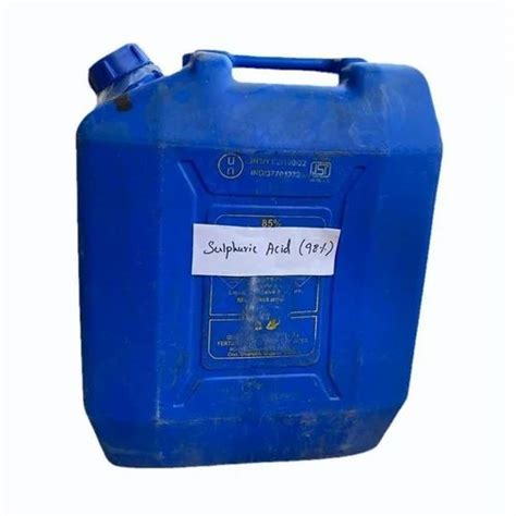 Technical Grade Sulphuric Acid For Chemical Industry 98 At 18 Kg