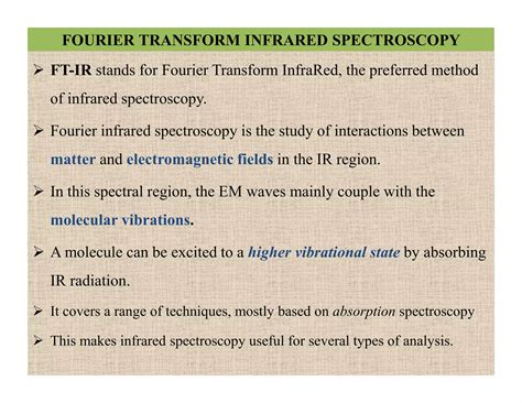 Fourier Transform Infrared Spectroscopy Pdf Chemistry Science