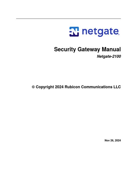 Netgate 2100 Security Gateway Manual Pdf Parameter Computer Programming Ip Address