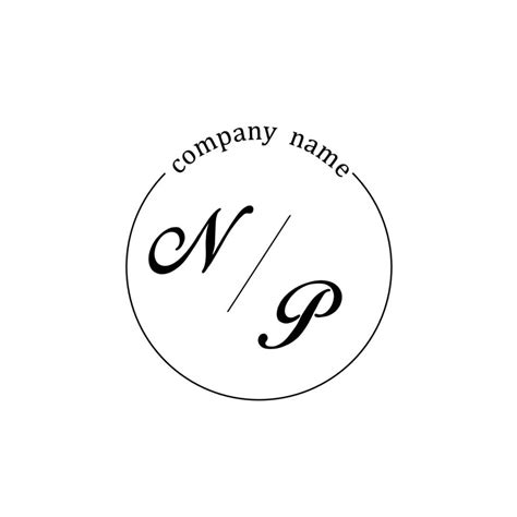 Initial Np Logo Monogram Letter Minimalist 10365565 Vector Art At Vecteezy