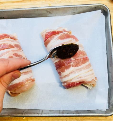 Glazed Bacon Wrapped Chicken Cookingwithdfg