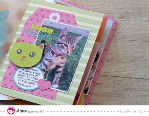 DIY Mini álbum fácil para tu mascota Anita y su mundo scrapboking