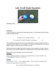 Understanding Small Angle Equation In Astronomy Course Hero