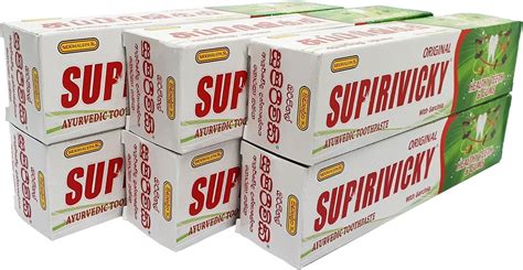 Supirivicky Original Ayurvedic Toothpaste 6 Pack 110g Each Health And Household