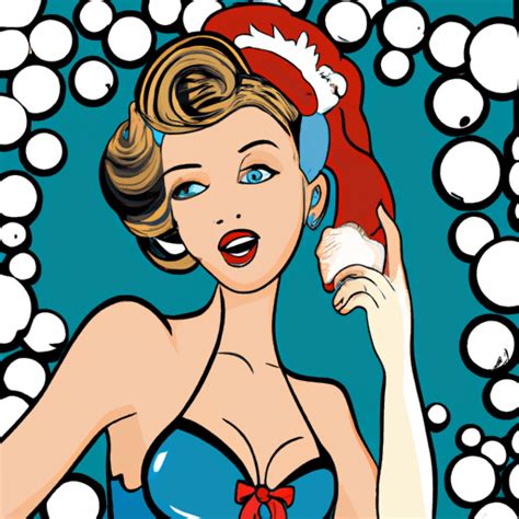 Digital Christmas Pinup Girl Graphic · Creative Fabrica
