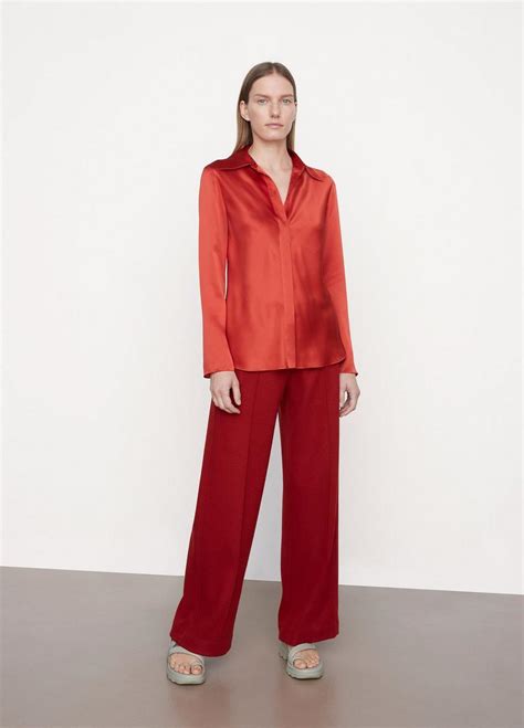 Vince Silk Button Down Blouse Smart Closet