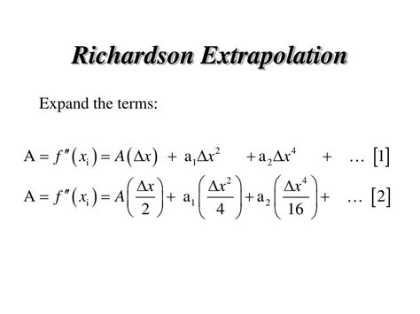 Ppt Lecture 18 Numerical Differentiation Powerpoint Presentation