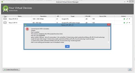 Android Can Not Launch Avd In Emulator Emulator Startup Fails