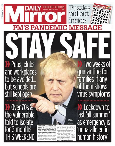 Neil Henderson On Twitter Mirror Stay Safe Tomorrowspaperstoday
