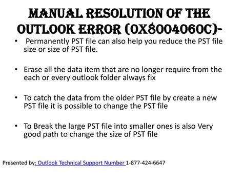 Ppt How To Fix Outlook Error Code 0x8004060c Powerpoint Presentation Id 7539450