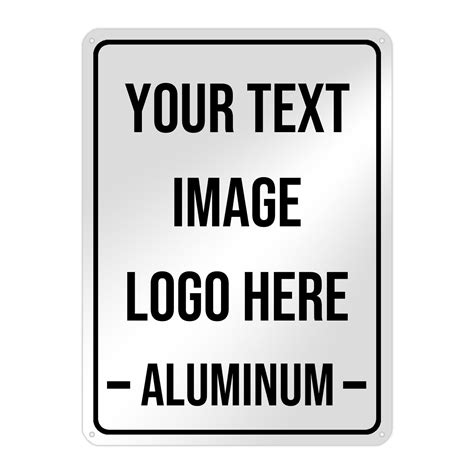 Bulk Custom Signs Outdoor Metal Sign Custom Aluminum Sign