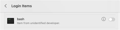 Confused About Unidentified Developer Login Items Rmacosbeta