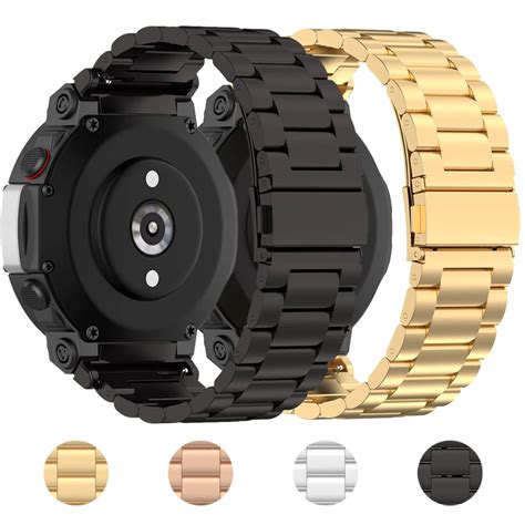 Correa De Metal Para Reloj Huami Amazfit T Rex 2 Pulsera De Acero Inoxidable Inteligente Sin