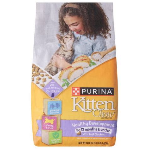 Kitten Chow Kitten Food With Real Chicken Healthy Development Kitten