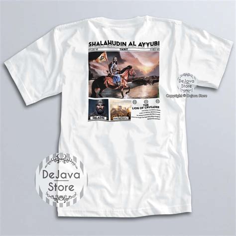 Jual Kaos Dakwah Islami SALAHUDDIN AL AYYUBI LION OF CRUSADER Sahabat