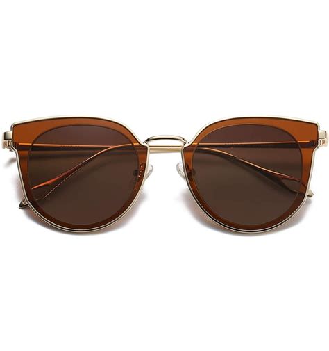 Fashion Round Polarized Sunglasses For Women Uv400 Mirrored Lens Sj1057