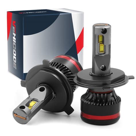 Vehicode H4 9003 Hb2 Led Headlight Bulb Canbus Error Free High Low Beam