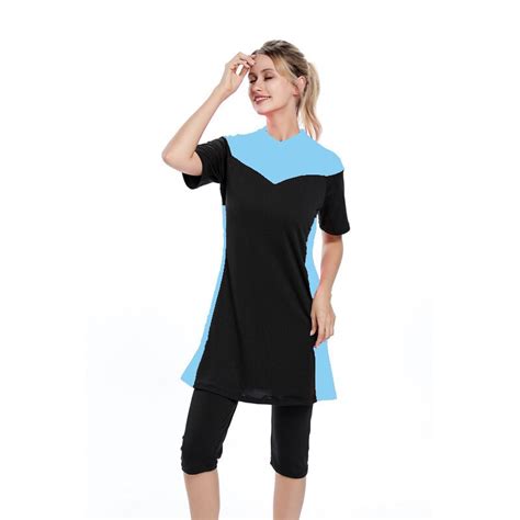 Plus Size Burkini 2022 Zwarte Beachwear Dames Cons Grandado