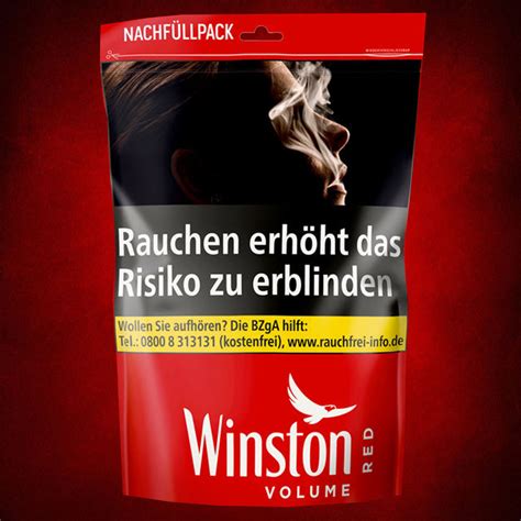 Winston Red Volumentabak Zip Bag in der XXXL Tüte mit 195g