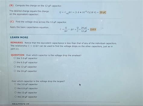 Solved Goal Find An Equivalent Capacitance Of Capacitors In