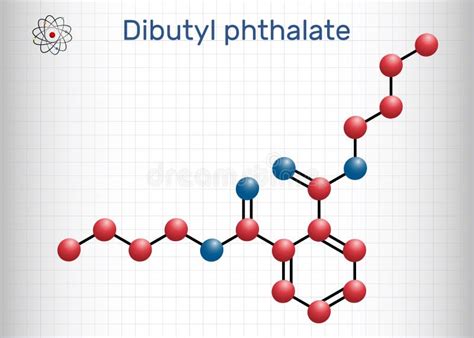 Dibutyl Phthalate Dbp Molecule It Is Phthalate Ester Diester Stock