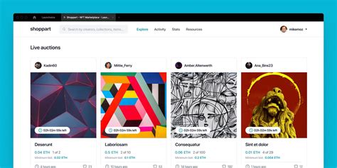 working on new template for nft art marketplace based on tailwindcss