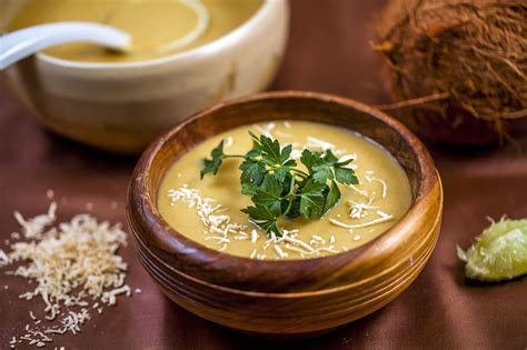 Parsnip Turnip And Sweet Potato Curry With Coconut Soup From Garden