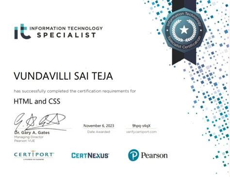 Technicalhub Html Css Webdevelopment Certification Sai Teja