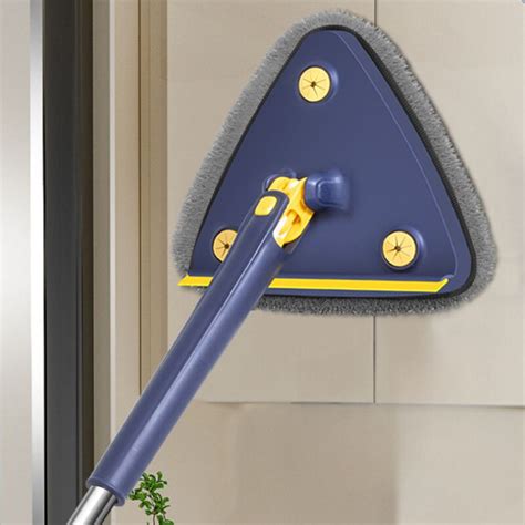 Esfregão Triangular Estendida 360 Twist Squeeze Wringing Tipo X Vidro Higiênico Piso De Limpeza