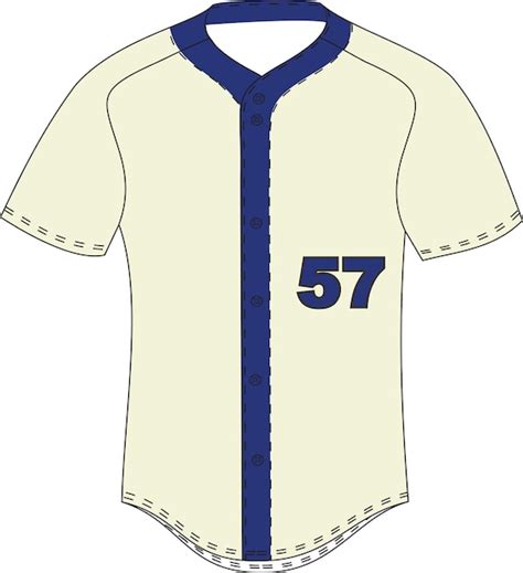 Premium Vector Sublimation Baseball Jersey