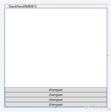 wpf布局控件之stackpanel布局 知乎