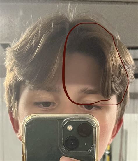 How Do I Make The Other Side Of My Hair Look Like The Part I Circled