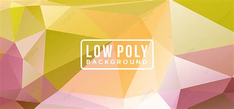 Yellow And Light Purple Low Poly Triangular Polygonal Background