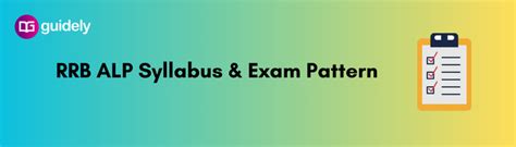 RRB ALP Syllabus 2025 PDF Exam Pattern CBT 1 2