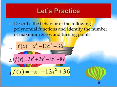 Graphs Of Polynomial Functions Pptx