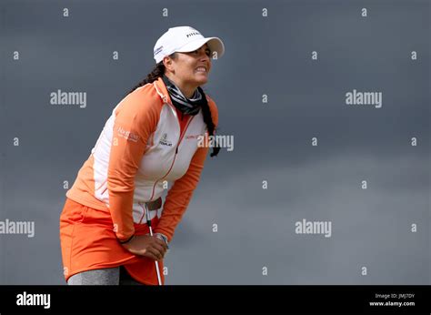 Scotlands Kelsey Macdonald Hits Her Second Shot Out The Rough On The