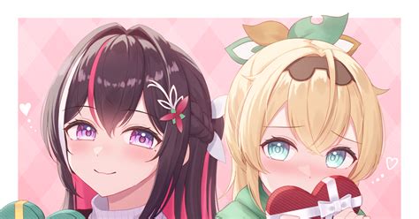 Azki Kazama Iroha Hololive あずいろバレンタイン Pixiv